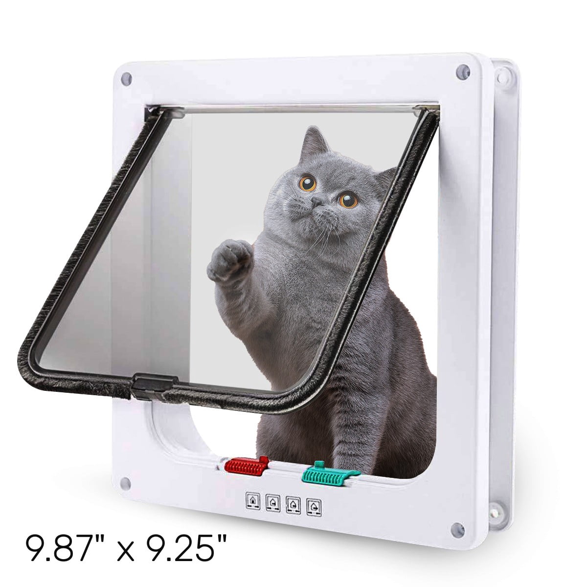 Cat Door Pet Dog Door Interior Door Automatic & Weatherproof Large ...