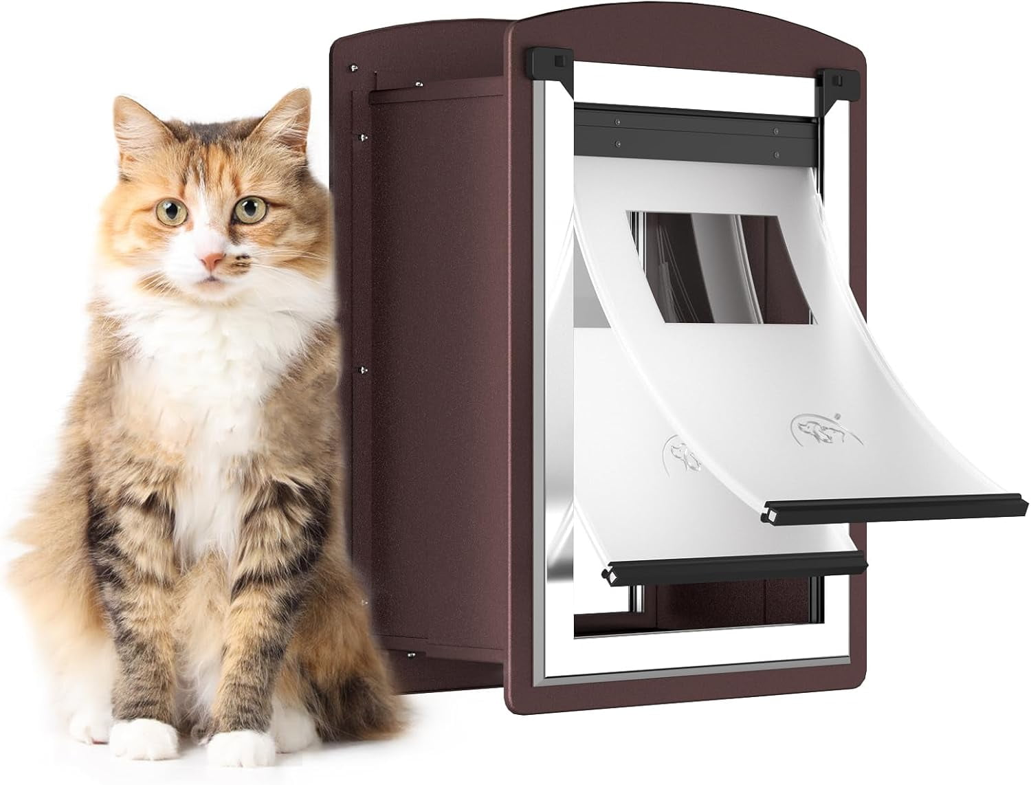 Cat Door for Wall, Cat Door for Interior and Exterior Wall, Pet Door ...
