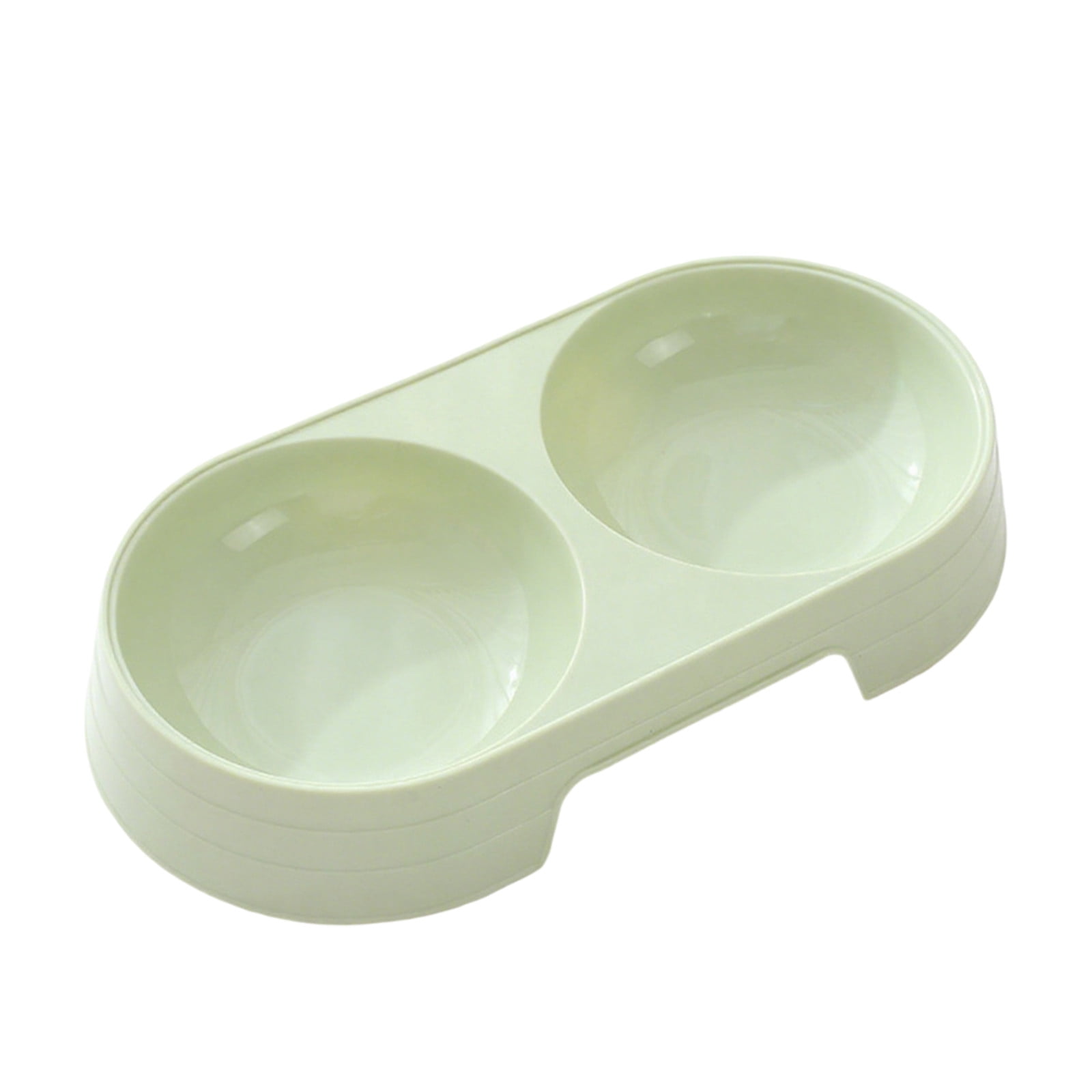 Cat Double Bowl Cat Drinking Bowl Cat Feeding Bowl Candy Color Portable ...