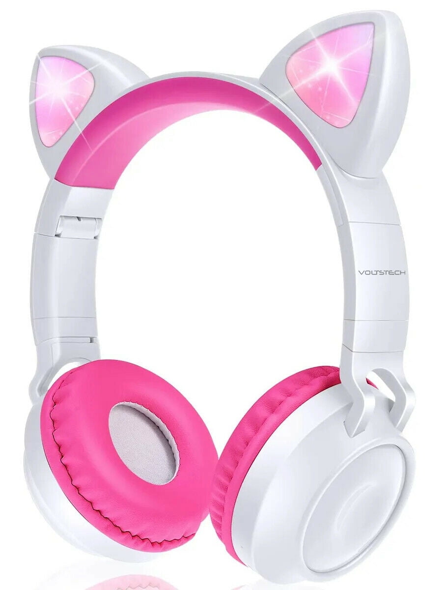 Colorful Cat Ear Light Up Bluetooth Headphones, Noise-Cancelling ...