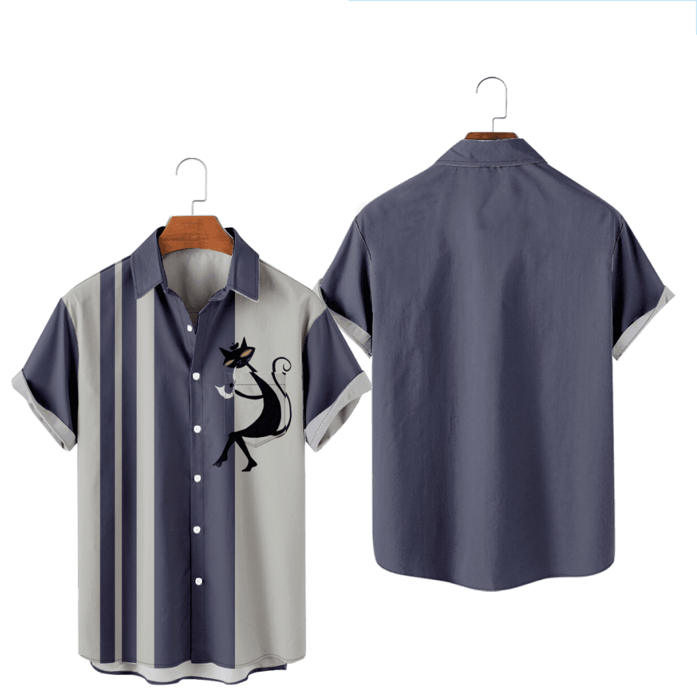 Cat Easy Care Sustainable Short-Sleeve Button Down Shirt - Walmart.com
