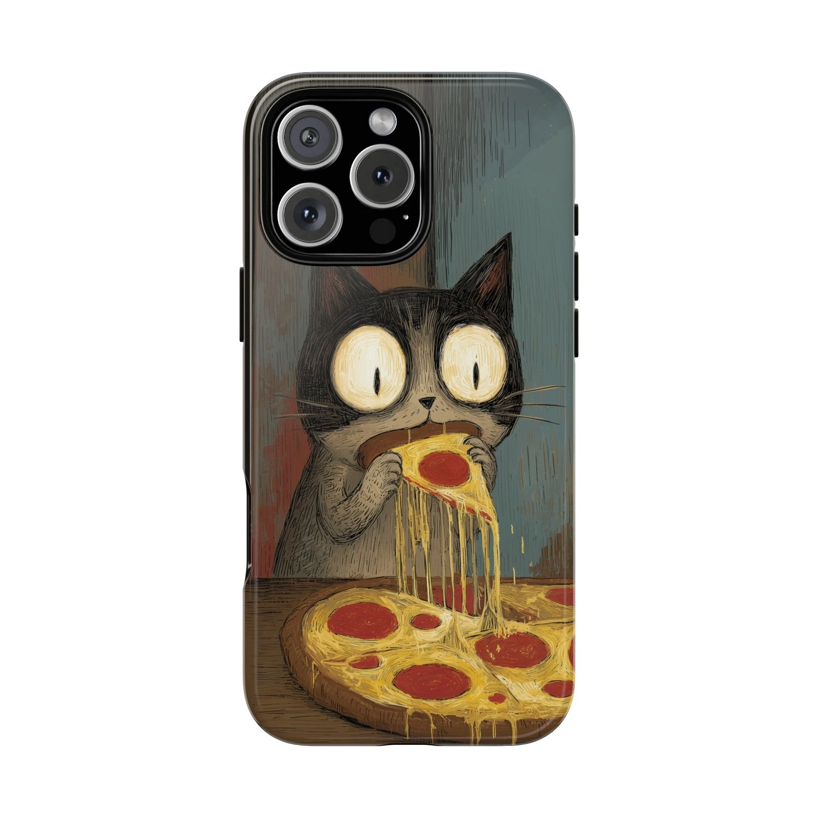 Cat Eating Cartoon Fun Art Case for iPhone 11-17 Pro Max - Walmart.com