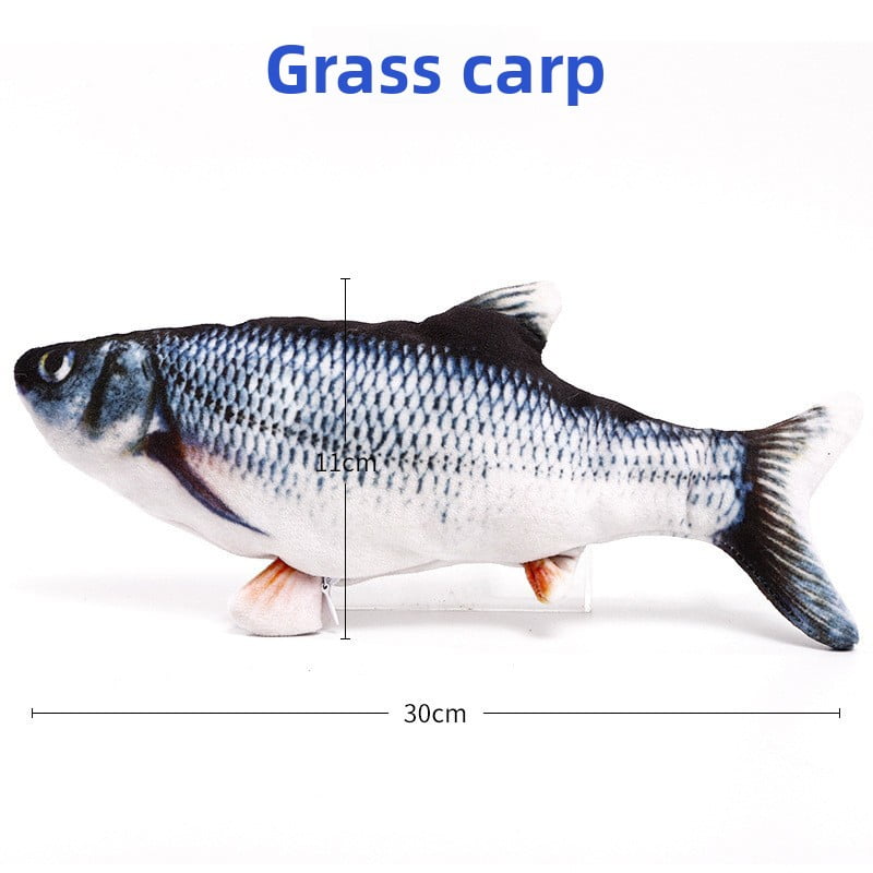 Cat Electric Fish Toy Self-Entertainment Simulation Fish Pet Chew ...