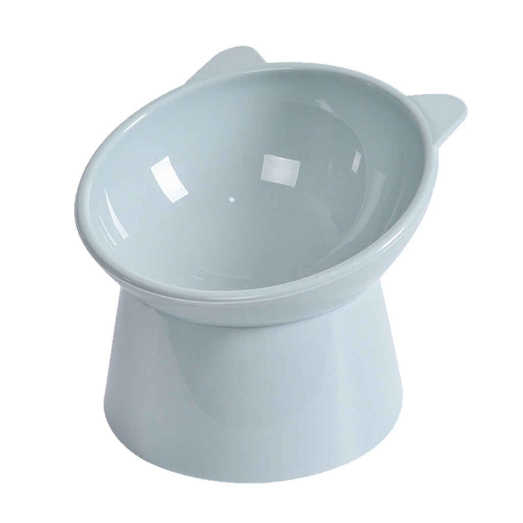 Elevated Cat Bowl, 45° Tilted Raised Dish Pet Feeding Bowl for Cats and ...