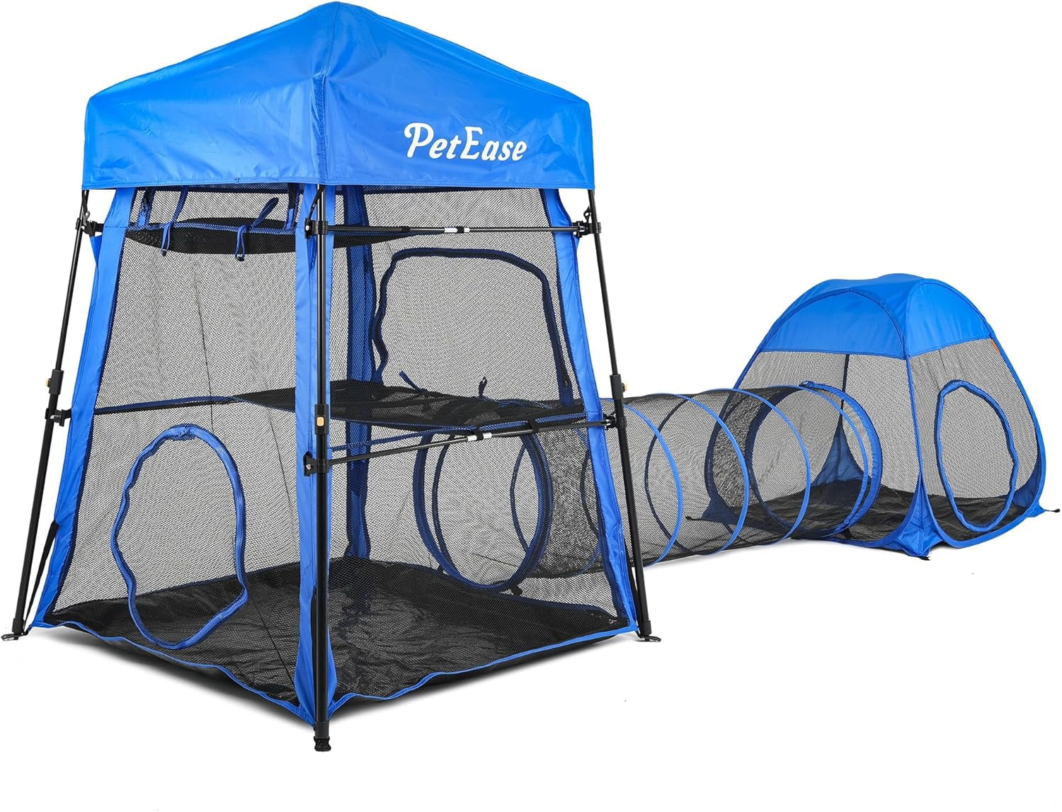 Cat Enclosures 3-in-1 Cat Tower Tent with Tunnel/Pop Up Cube Climbing ...