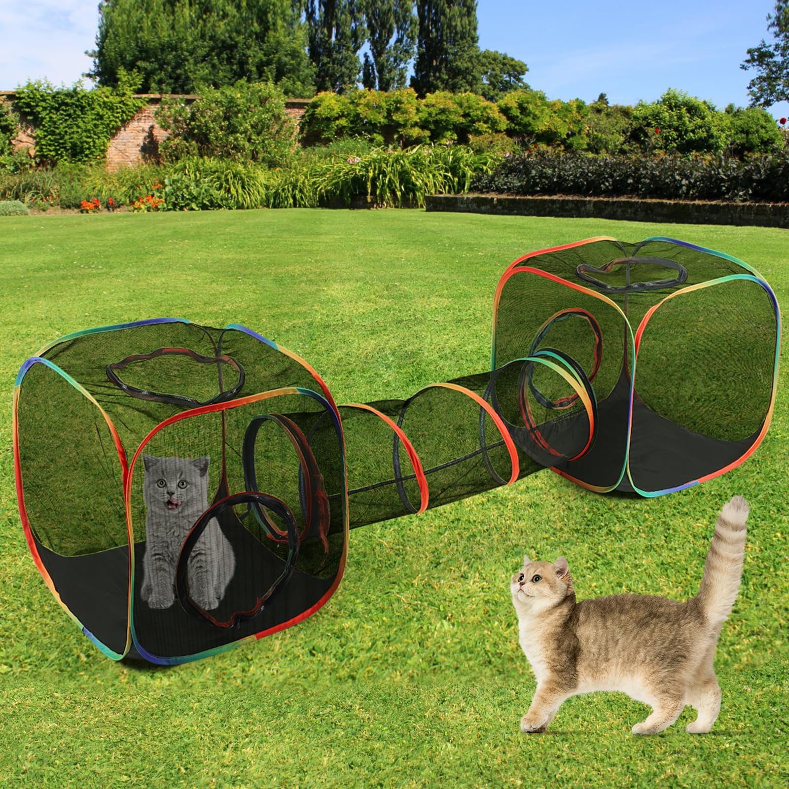 Cat Enclosures for Cats, Portable Cat Mesh Tents for Outside, Cat ...