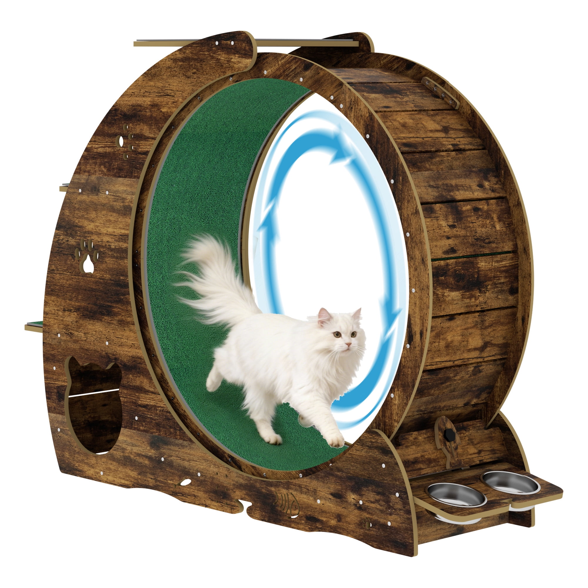 Cat Exercise Wheel for Indoor Cats,Large XL Cat Running Treadmill Wheel ...