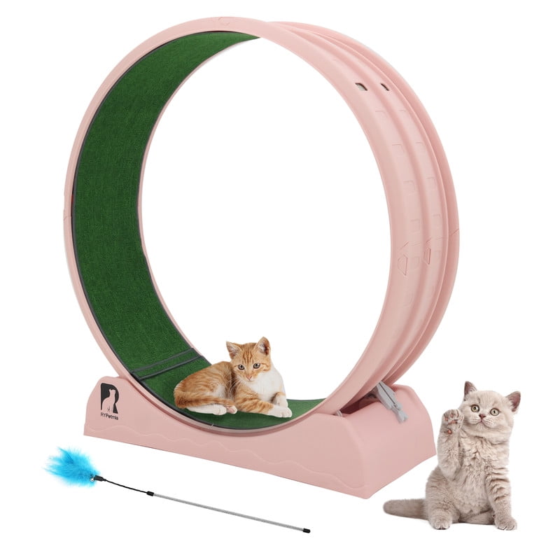 Cat Exerciser Wheel 45.6 Inch Large Cat Toy Running Wheel Treadmill ...
