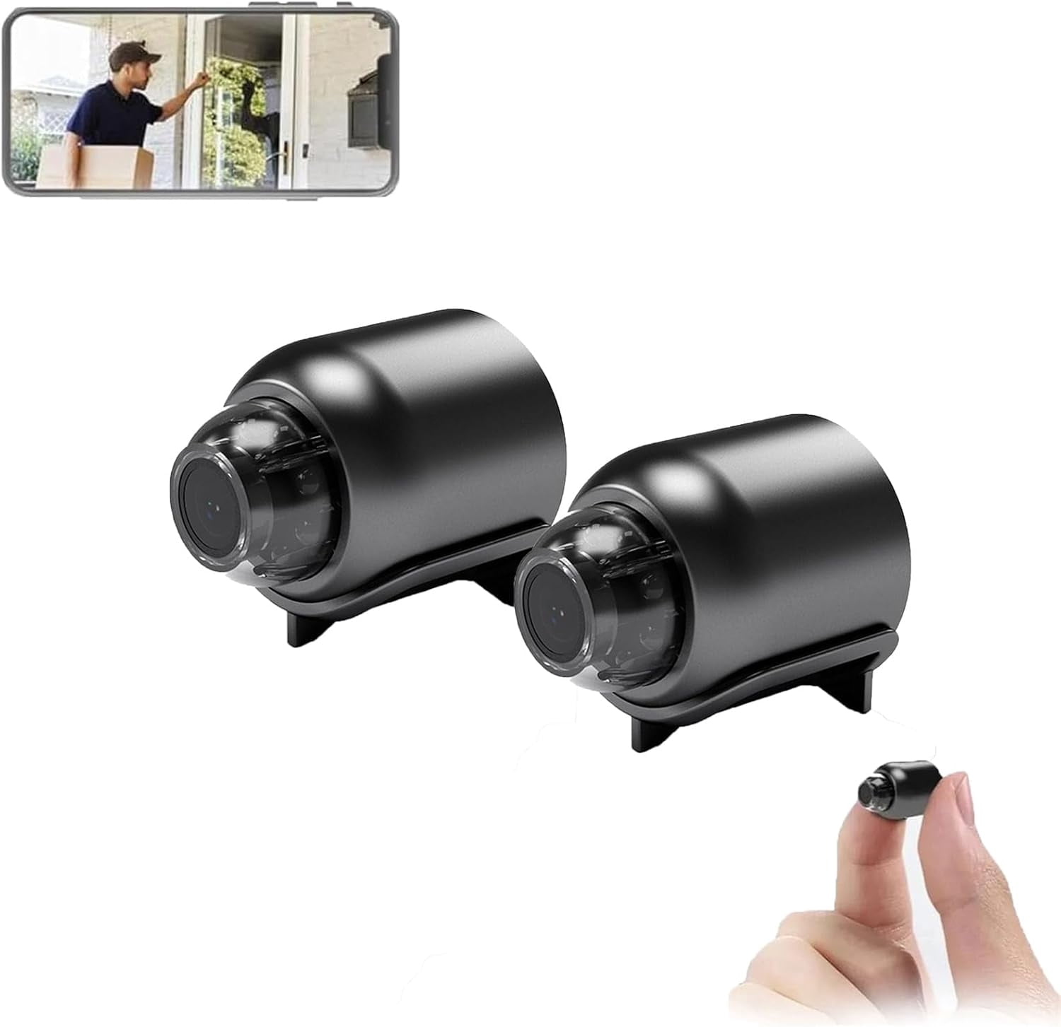 Cat Eye Camera, intelligent camera, Mini WiFi Cameras 1080p HD - Night ...