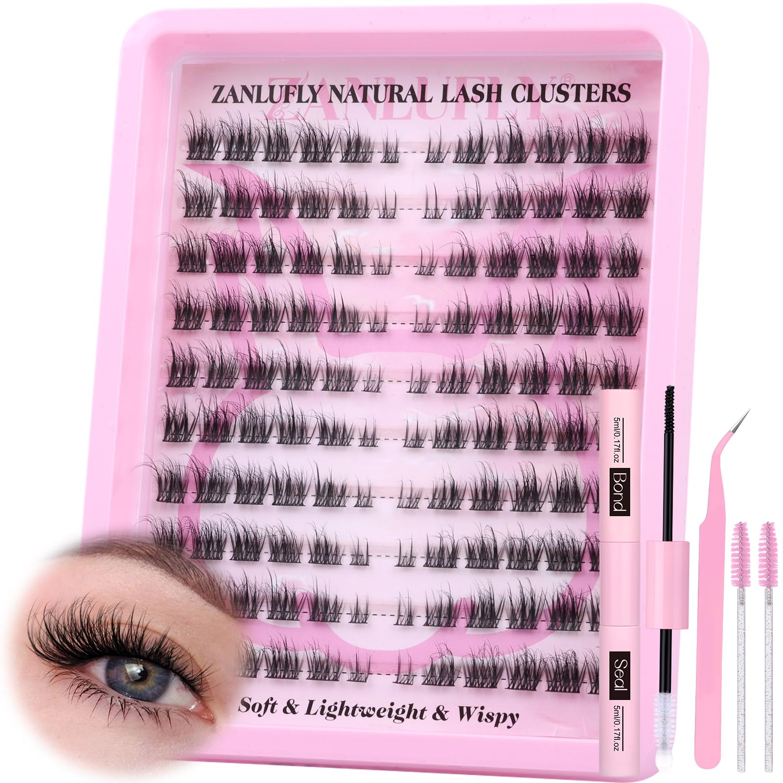 Cat Eye Lash AIF9 Kit Wispy Eyelash Kit Fluffy Manga DIY Lash ...
