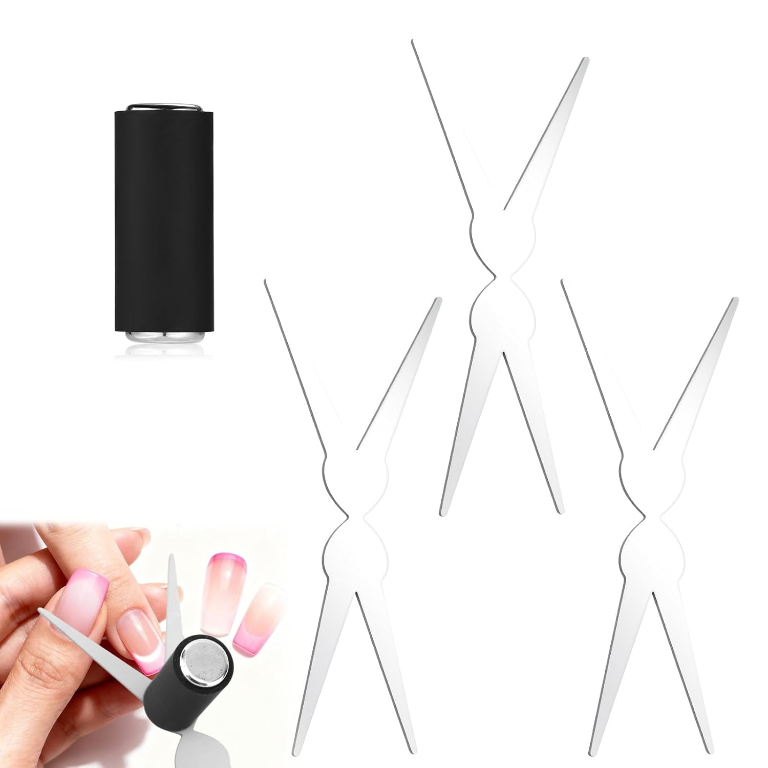 Cat Eye Magnet Set, Scissor-shaped Nail Magnet Tool, 2 in 1 Cat Eye ...