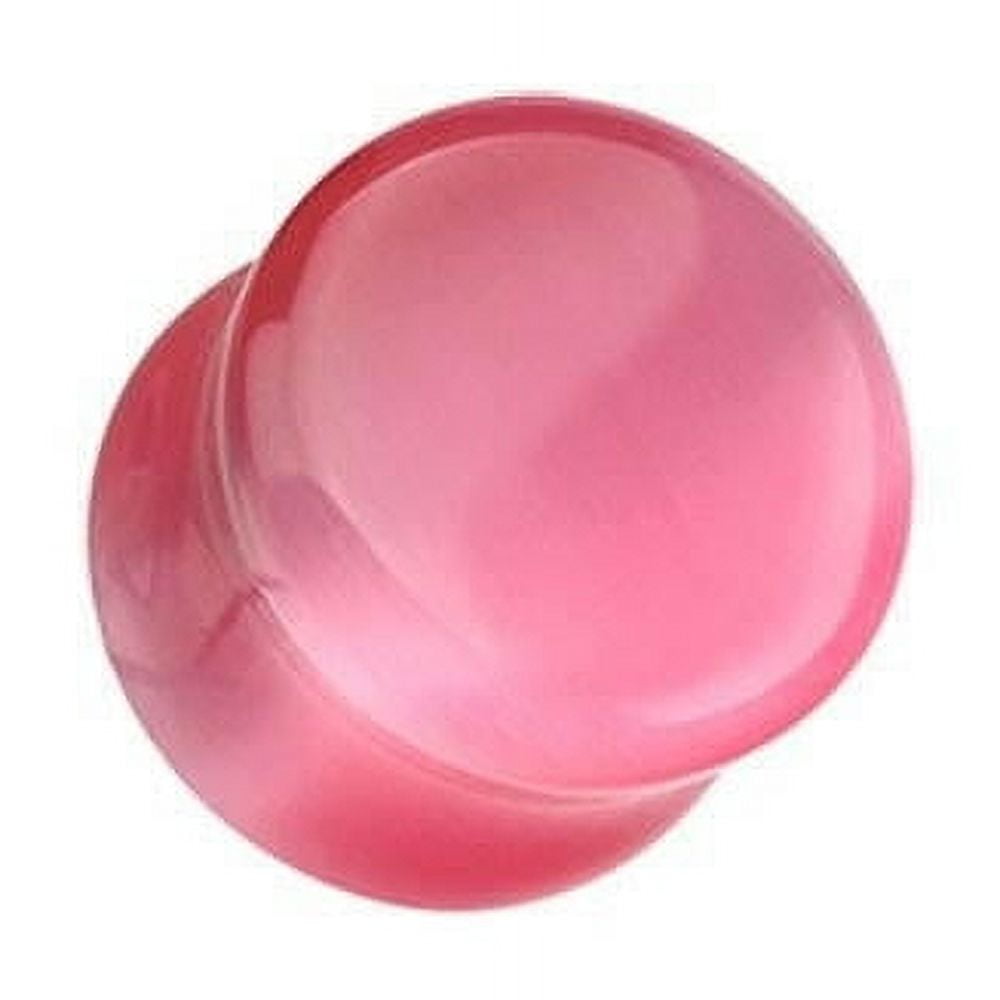 Cat Eye Marble Stone Double Flared Ear Gauge Plug Earrings - Walmart.com