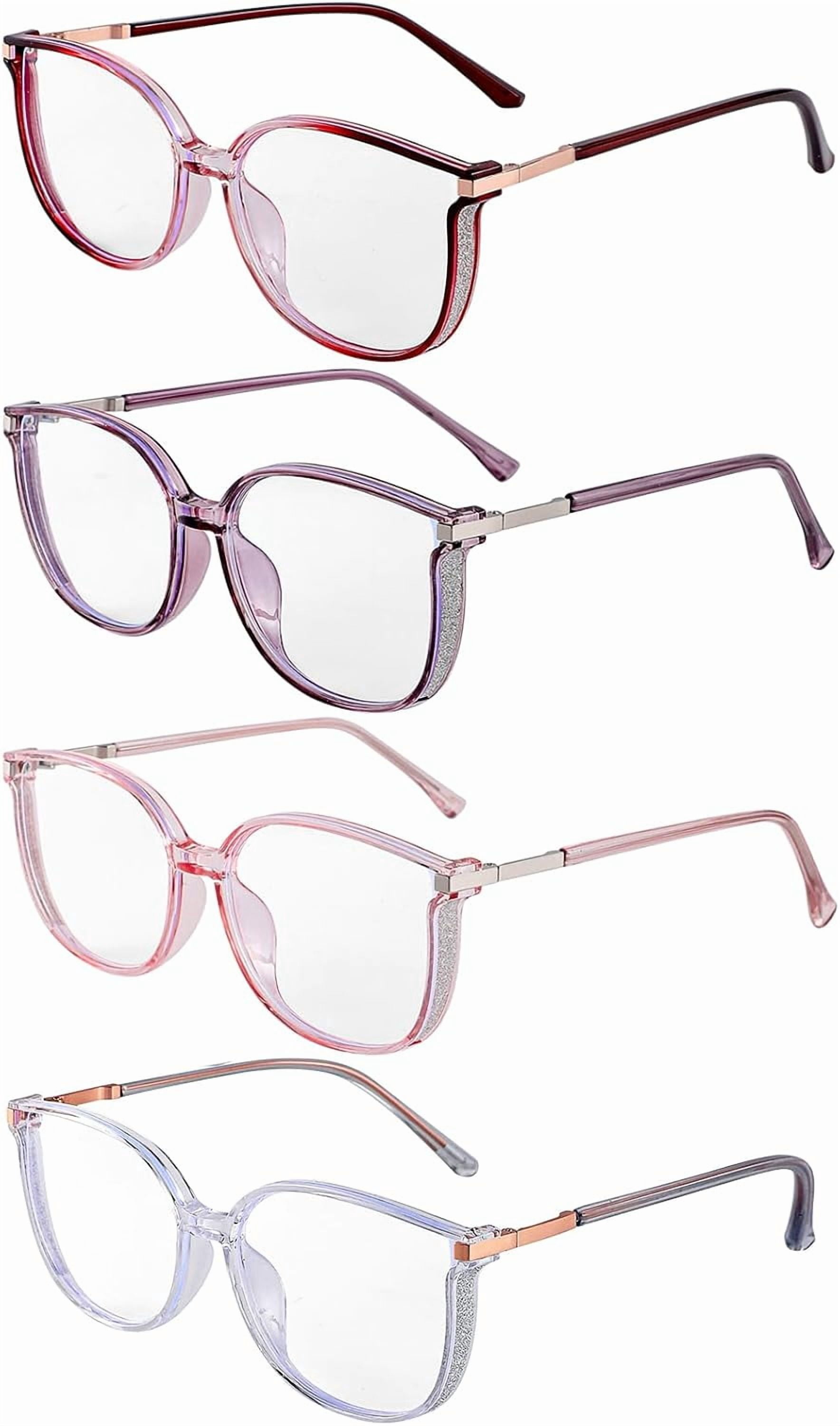 Cat-Eye Reading Glasses, Anti-Blue Light, Glitter Accent, 4 Colors ...