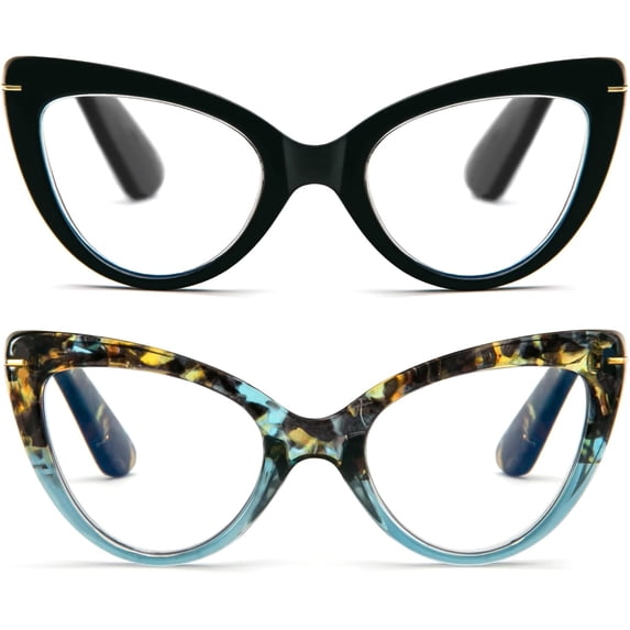 Cat Eye Reading Glasses Fashion Cute Reader for Women - Walmart.com