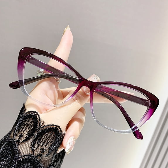 Cat Eye Reading Glasses for Women Blue Light Blocking Readers PC Frame ...
