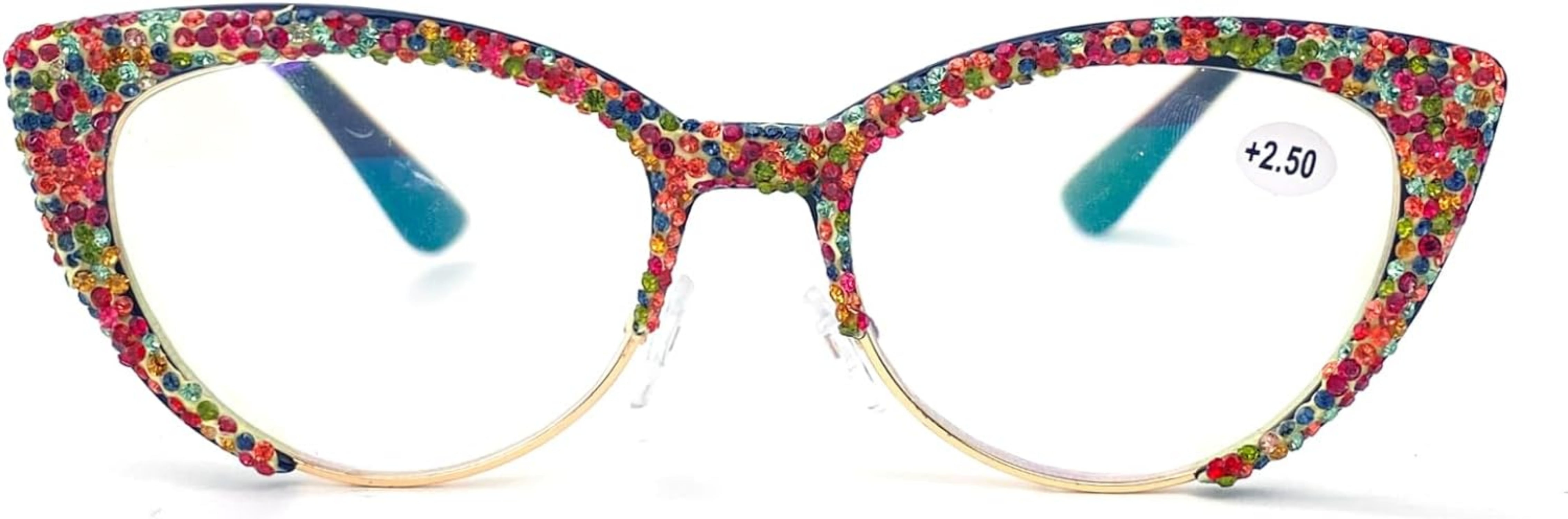 Cat Eye Rhinestone Reading Glasses Diamond Reading Glasses for Women ...