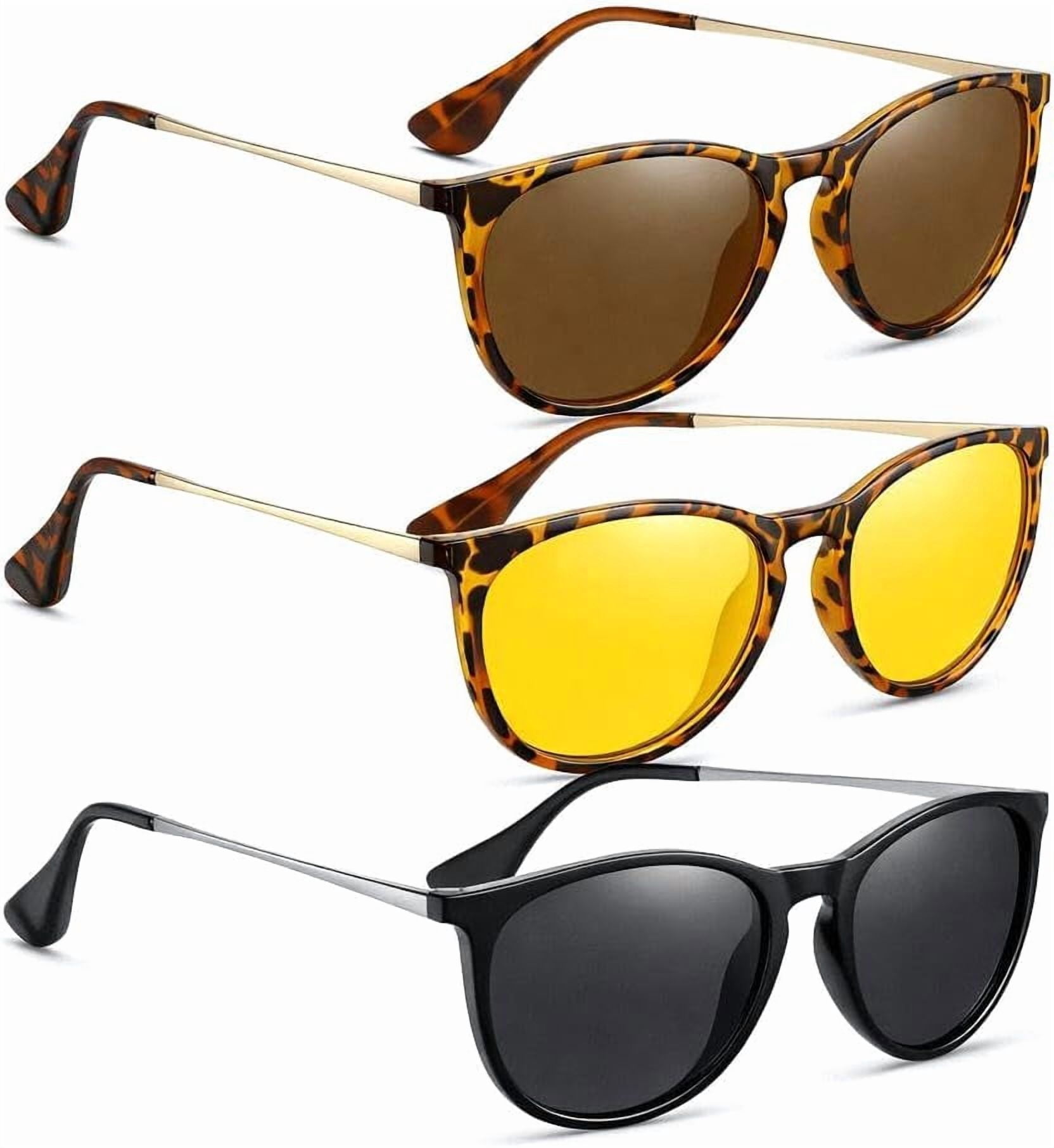 Cat-Eye Sunglasses, UV400 Protection Eyewear with Metal Temples ...
