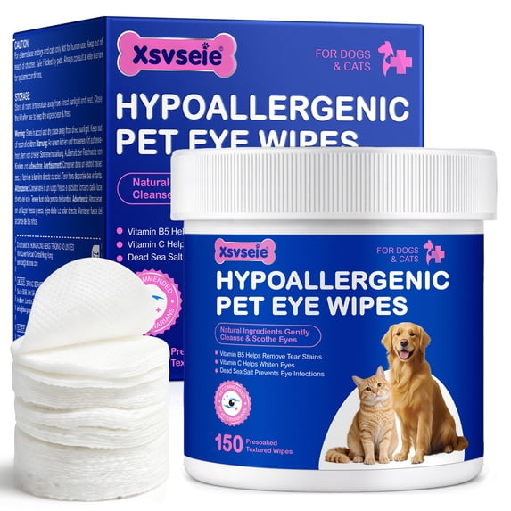 Cat Eye Wipes for Cats and Dogs, Gentle Pet Eye Cleaning Wipes for Tear ...