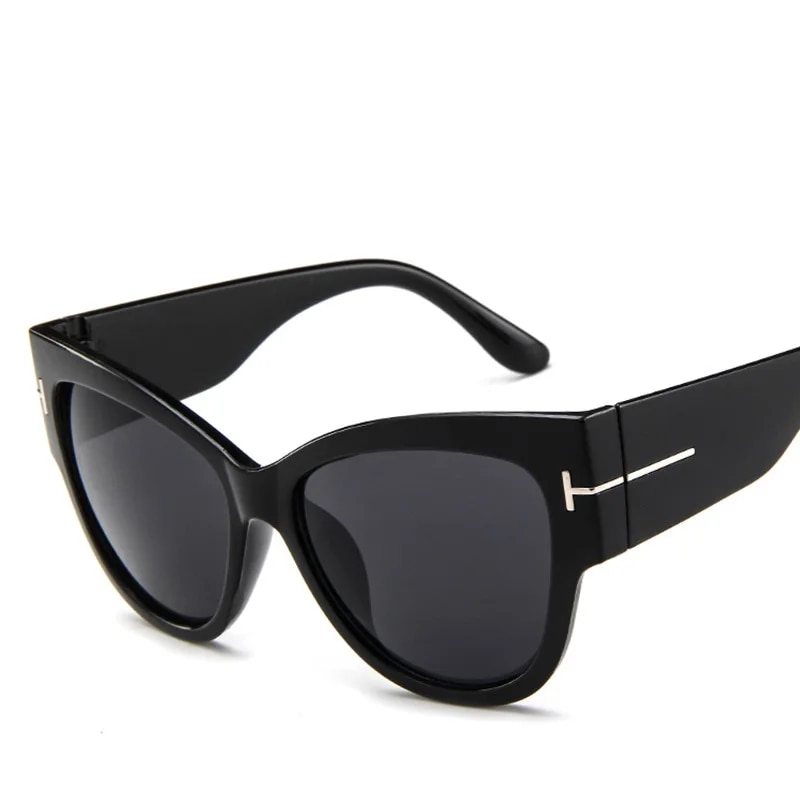 Cat Eye Women Sunglasses Female Gradient Points Sun Glasses Big Oculos ...