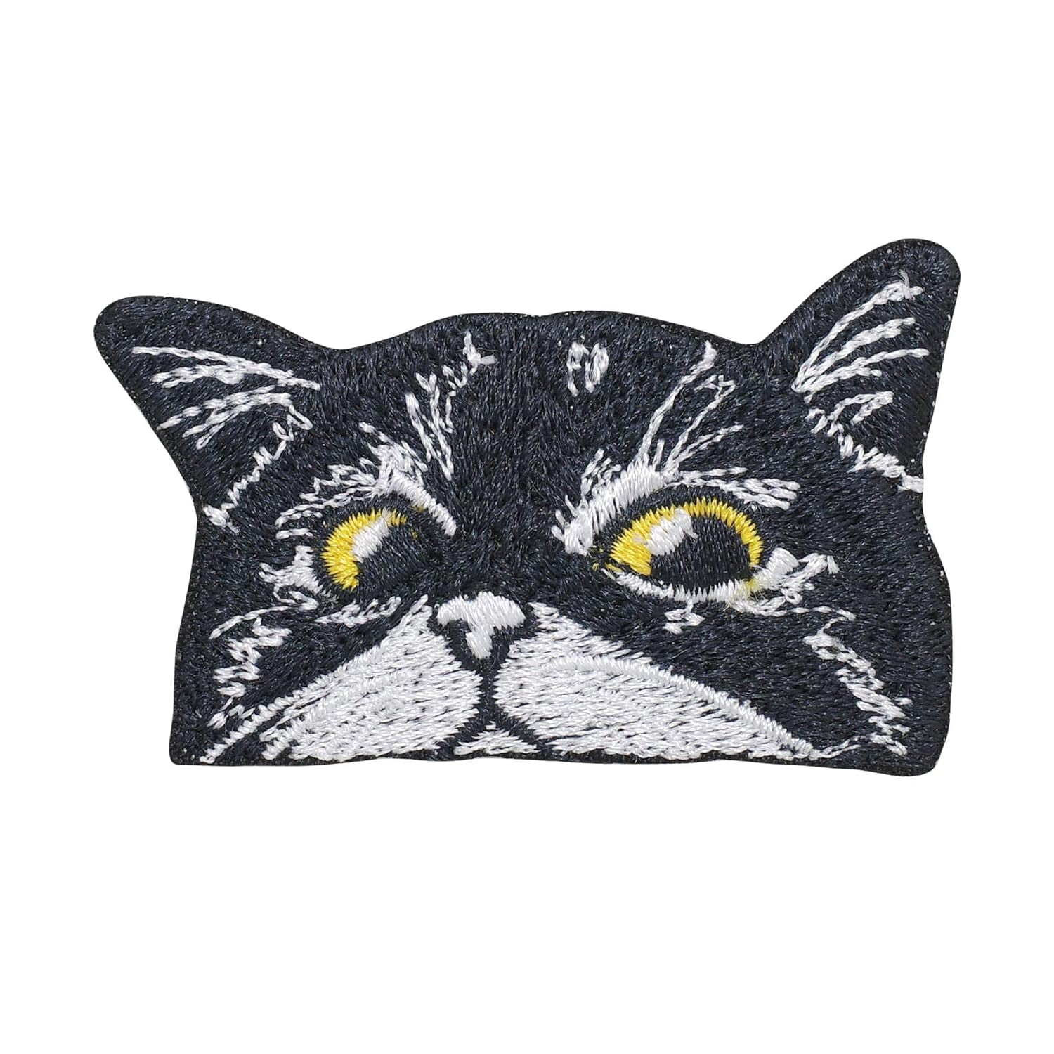 Cat Face Iron On Patches For Clothing Embroidered Applique Patch Badge ...