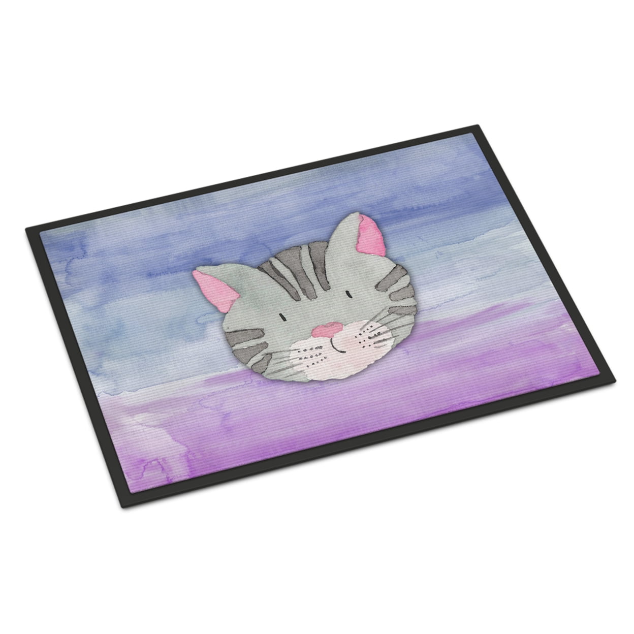 Cat Face Watercolor Doormat 24x36 - Walmart.com