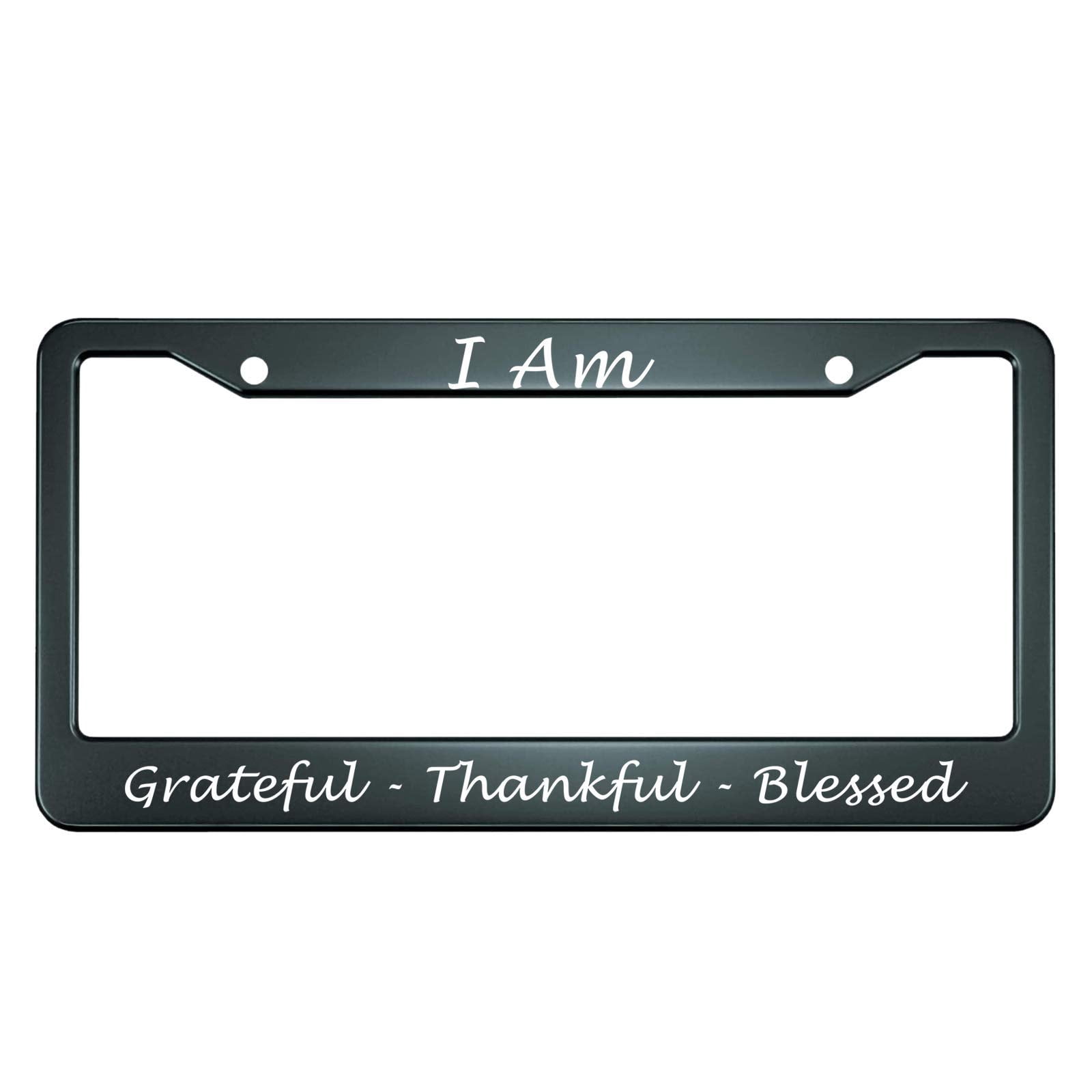 Cat Faces License Plate Frame Cheshire Cat Glowing Eyes and Smile Metal ...