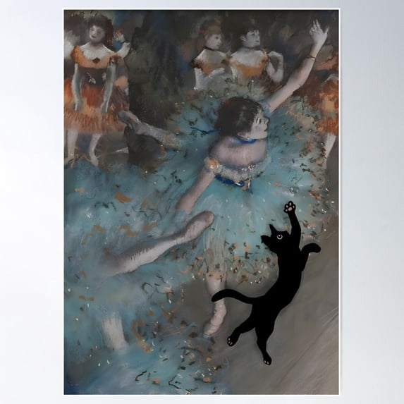 Cat Famous Painting Degas Poster Wall Art Modern Wall Decor For Living ...