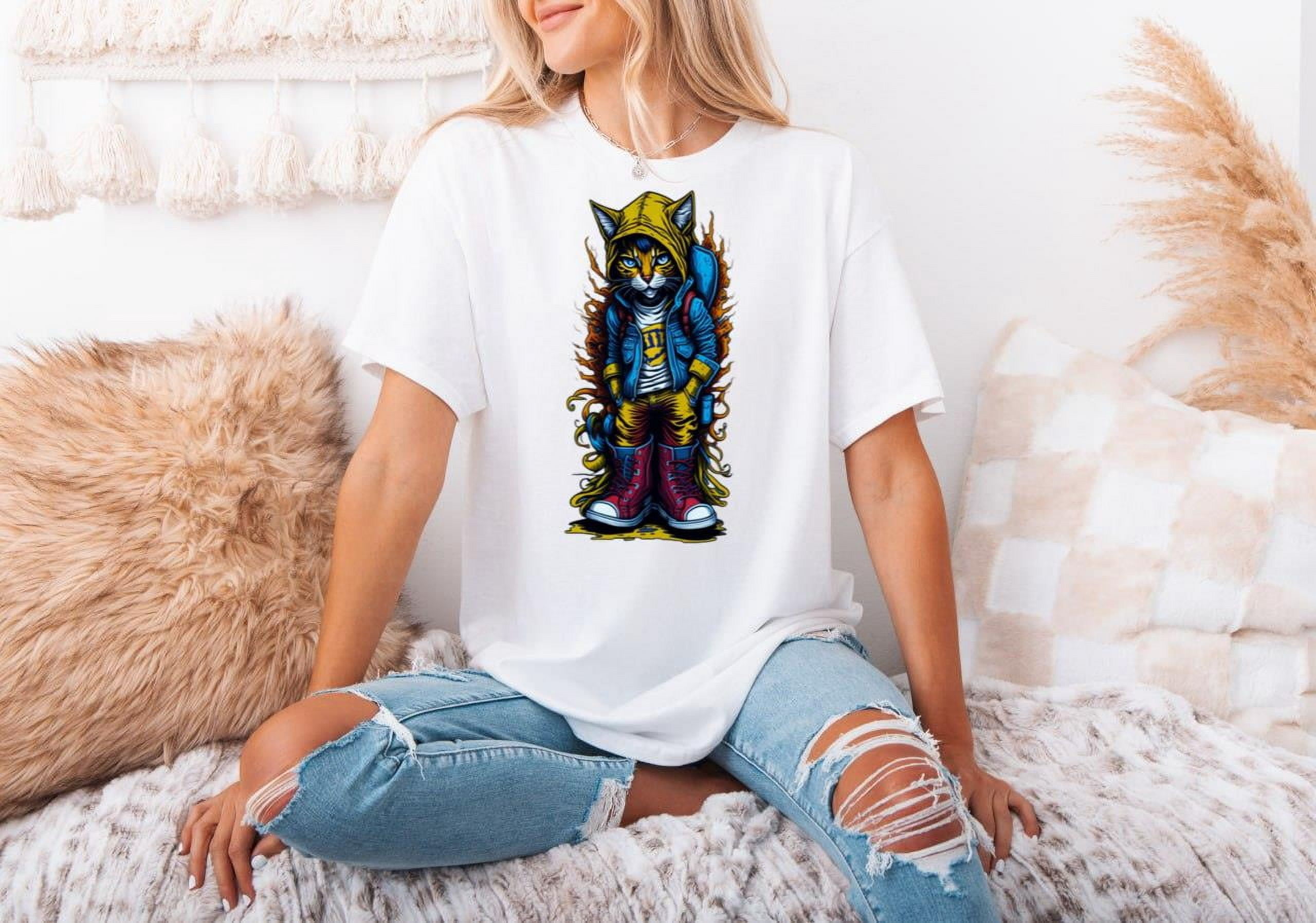 Cat Fantasy Action T-Shirt for Cat Lovers and Fantasy Fans, for men ...
