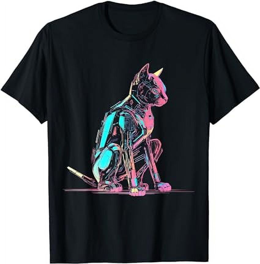 Cat Fantasy Artwork | Animal Motif Cat T-Shirt - Walmart.com