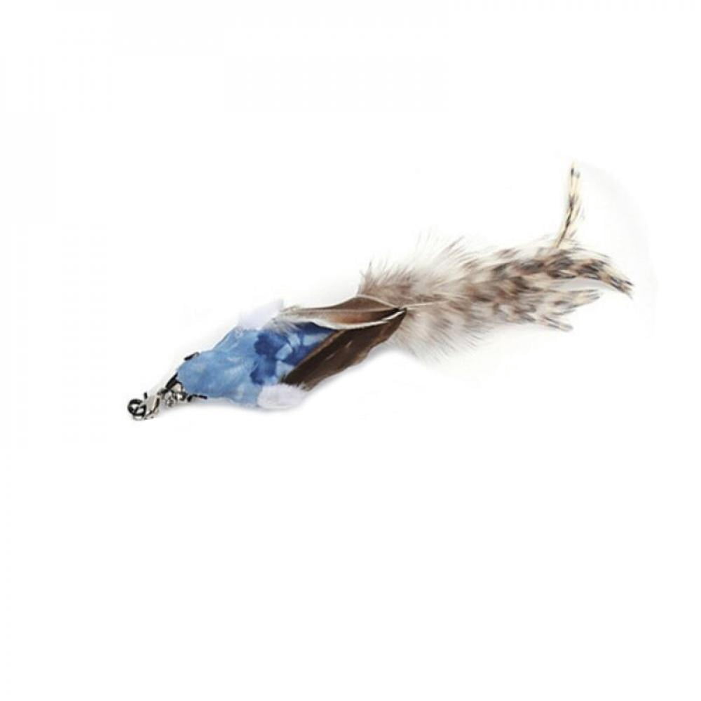 Cat Feather Toys,Interactive Cat Toy with Super Suction Cup Detachable ...