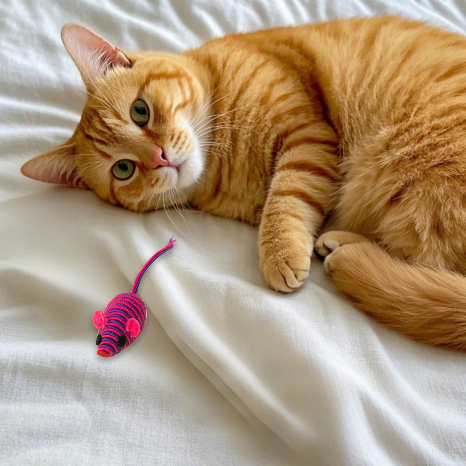 Cat Feather Toys Set - Interactive, Durable Fabric - Chew/Scratch ...