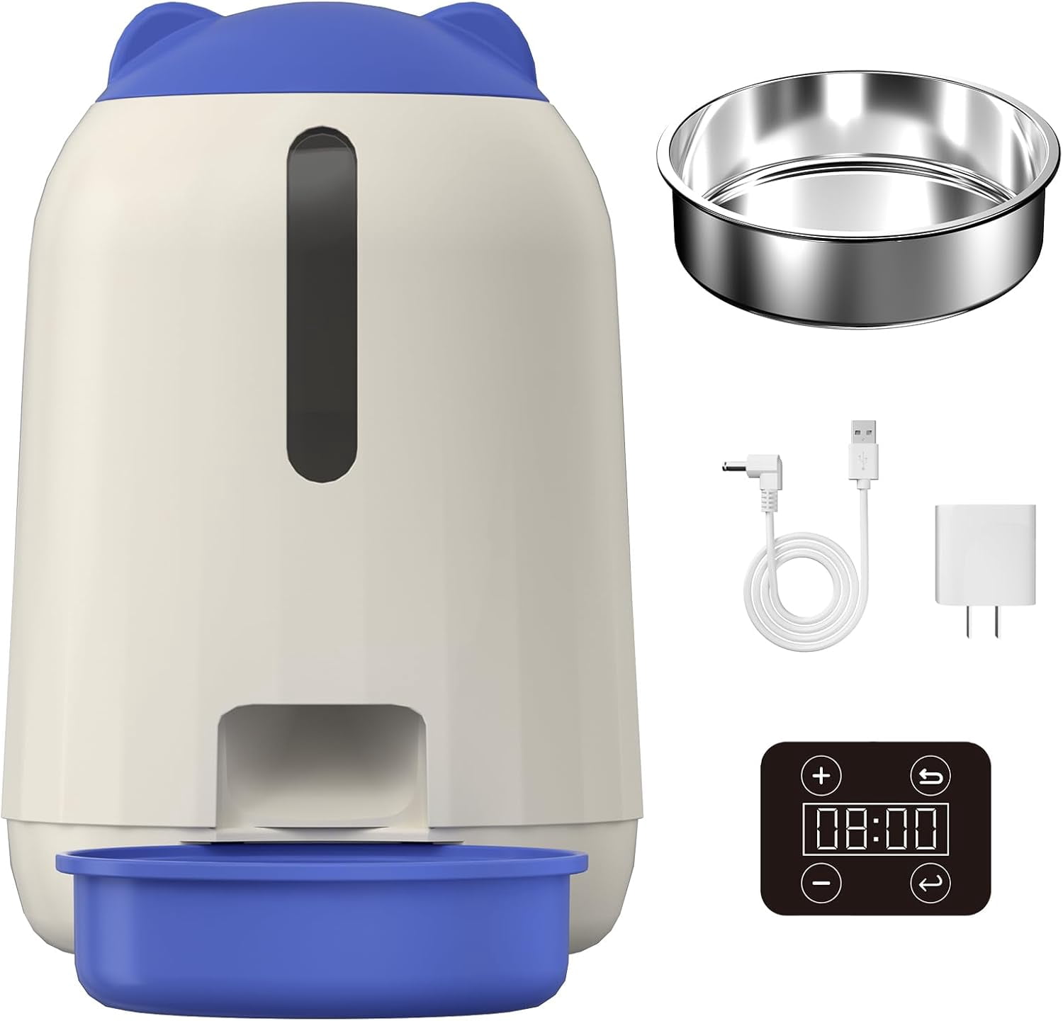 Cat Feeders - Dual Power Supply, 3L Automatic Pet Feeder - Walmart.com
