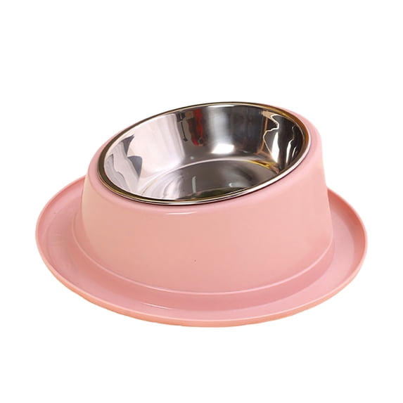 Cat Feeding Bowls Raised Feeder Dish Stainless Steel Bowl Microwave ...