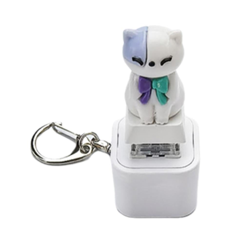 Cat Fidget Toy - Adults Keyboard Clicker Cat Keychain Rechargeable Fun ...