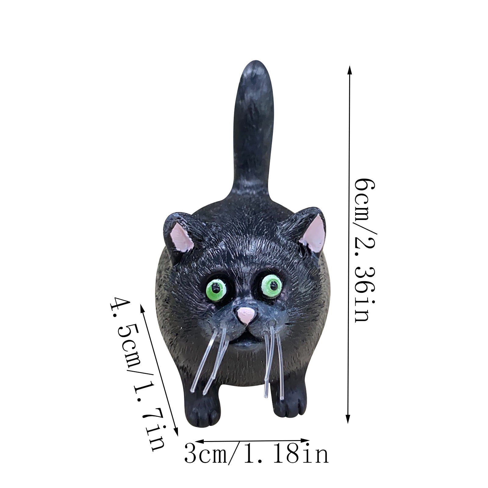 Cat Figurines,6 Pcs Cute Miniature Cat Figure Animal Cat Characters ...