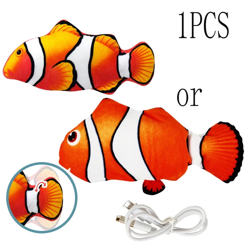 Cat Fish Toy, Realistic Flopping Fish Rocking Dog Toy, Electric Moving ...