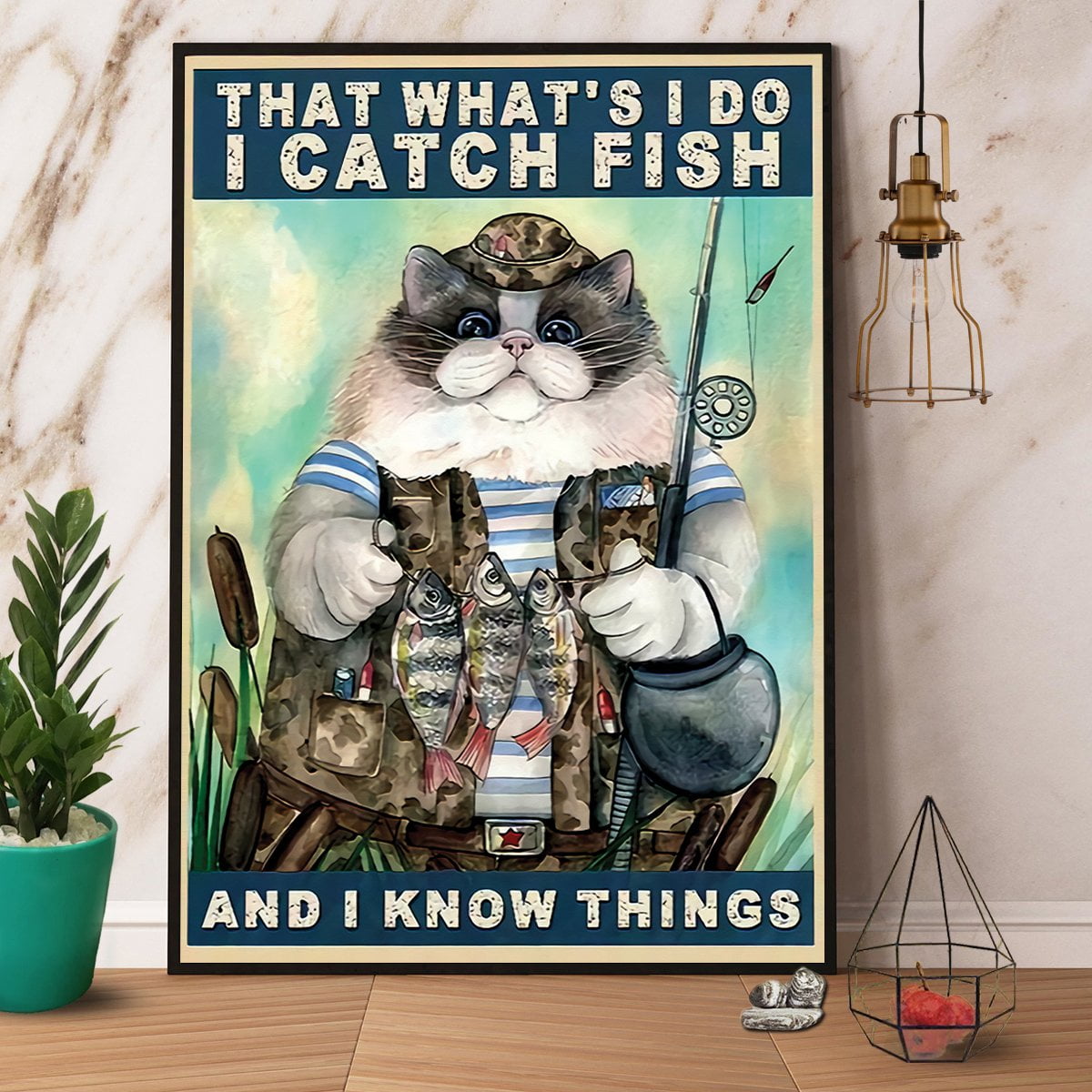 Cat Fishing That What'S I Do I Catch Fish And I Know Things Paper ...