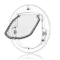 Cat Flap Door, 4 Way Locking Cat Doors Round Clear Small Pet Door for ...