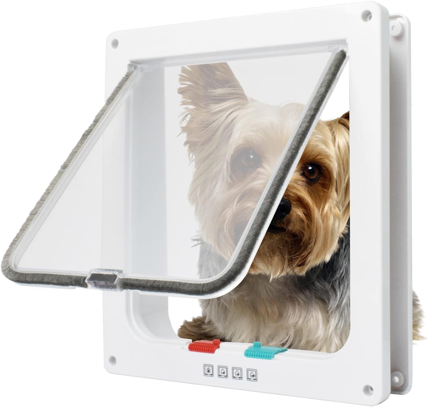 Cat Flap Door 4 Way Locking Weatherproof Pet Doors for Interior ...
