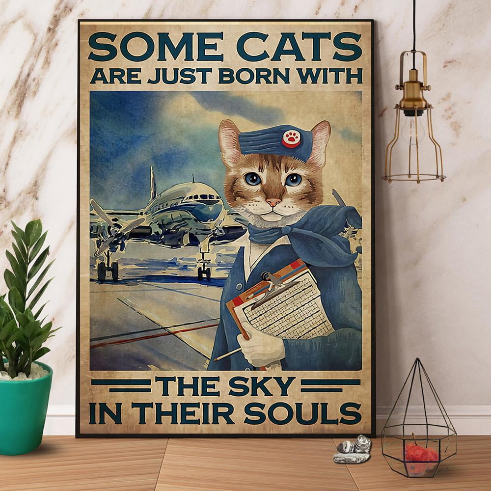 Cat Flight Attendant Some Cats Are Just Born With The Sky In Their Soul ...