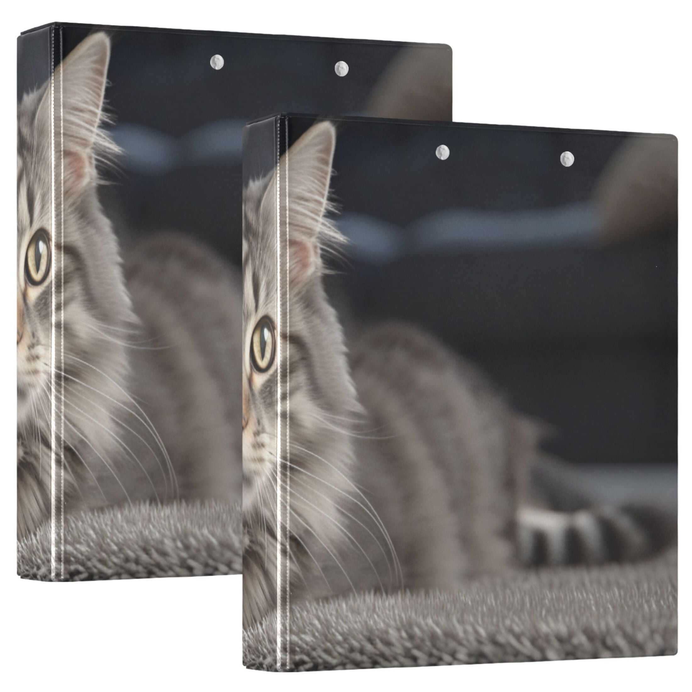 Cat Floor Sofar 3 Ring Binders 1.5 inch Hardcover File Folders with ...