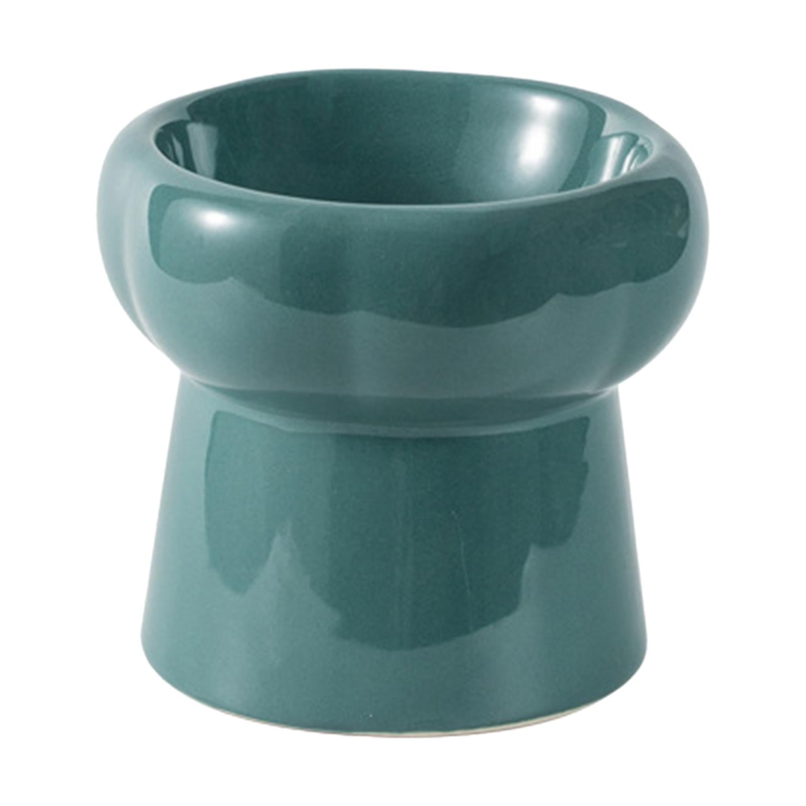 Cat Food Bowl Ceramic Cat Bowl Protect Pet Spines Anti Slip Stable ...