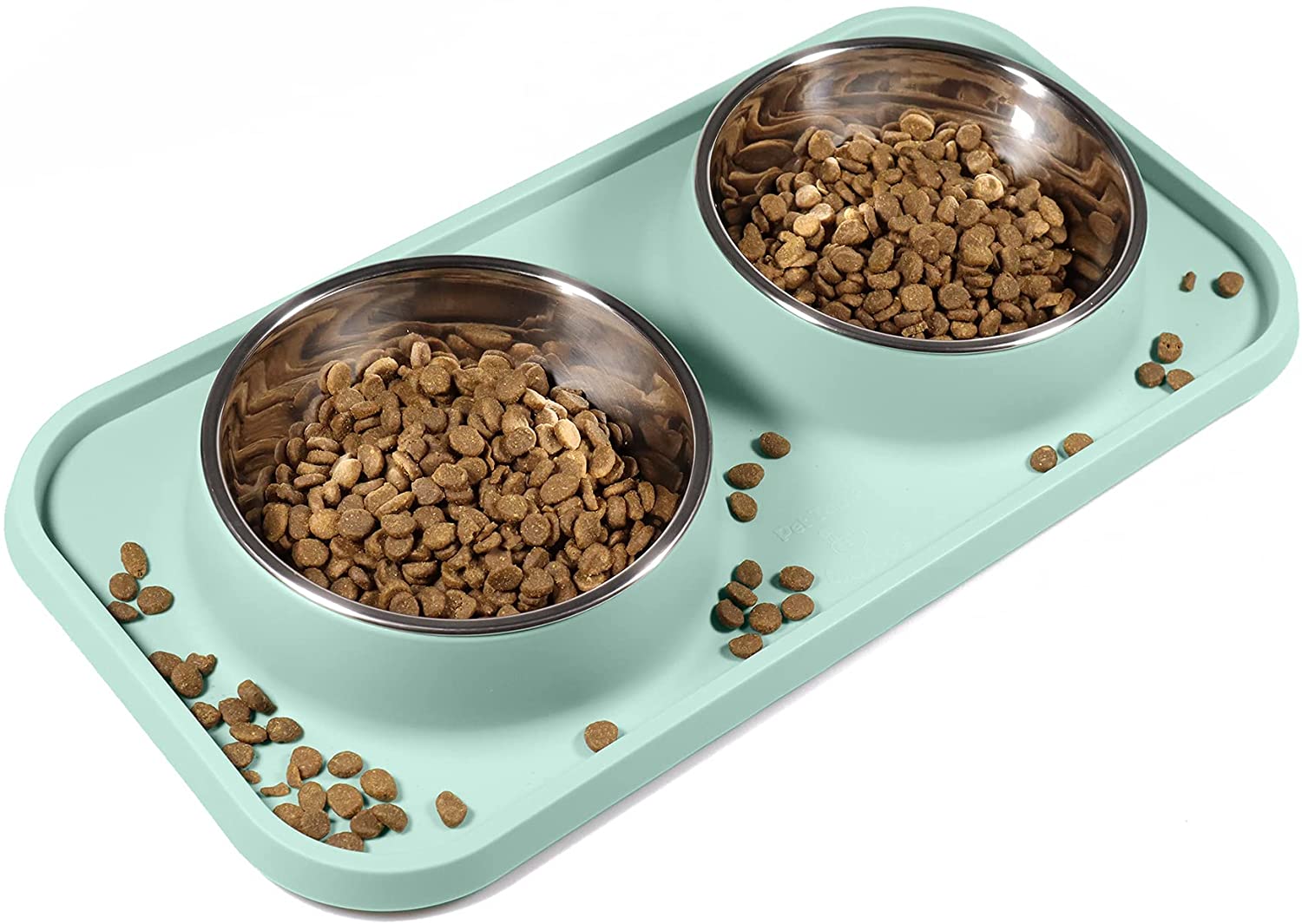 Cat Food Bowls, Cat Bowls Non-Skid and Non-Spill Silicone Pads with PP ...