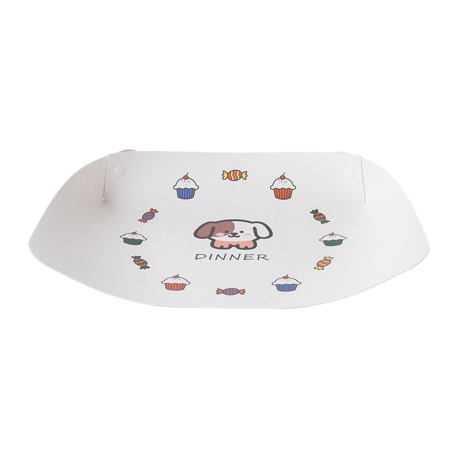Cat Food Mat Feeding Mat Non Raised Edge Placemat With Snap Button Easy ...