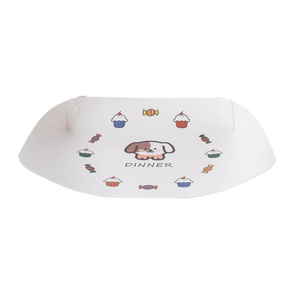 Cat Food Mat Feeding Mat Non Raised Edge Placemat With Snap Button Easy ...