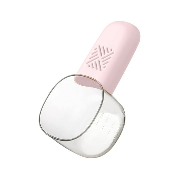 Cat Food Measuring Scoop With Clear Container And Pink Handle ...