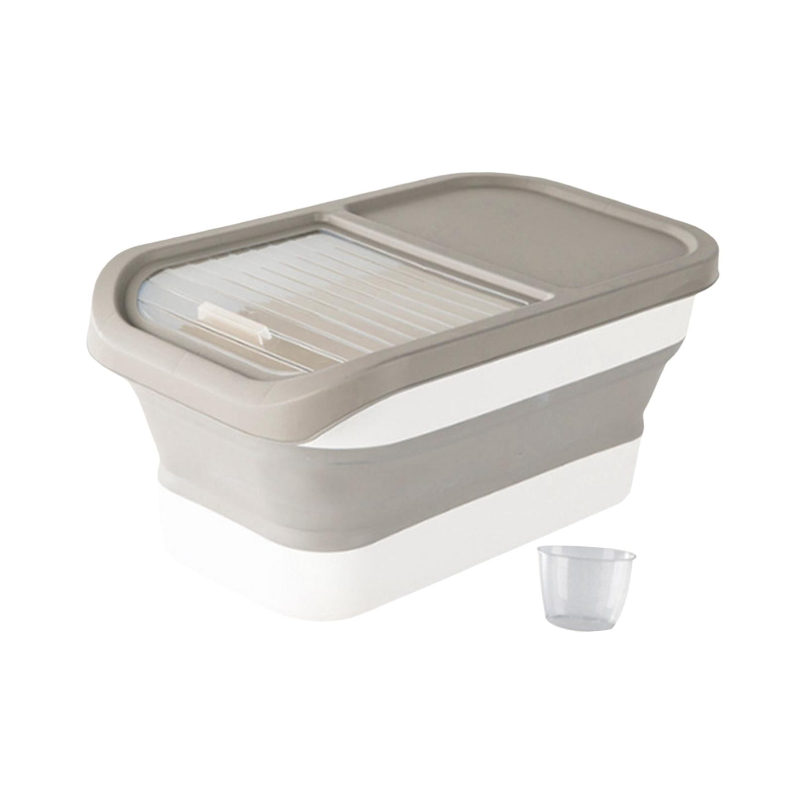 Cat Food Storage Container Grains Container Leakproof Measuring Cups ...