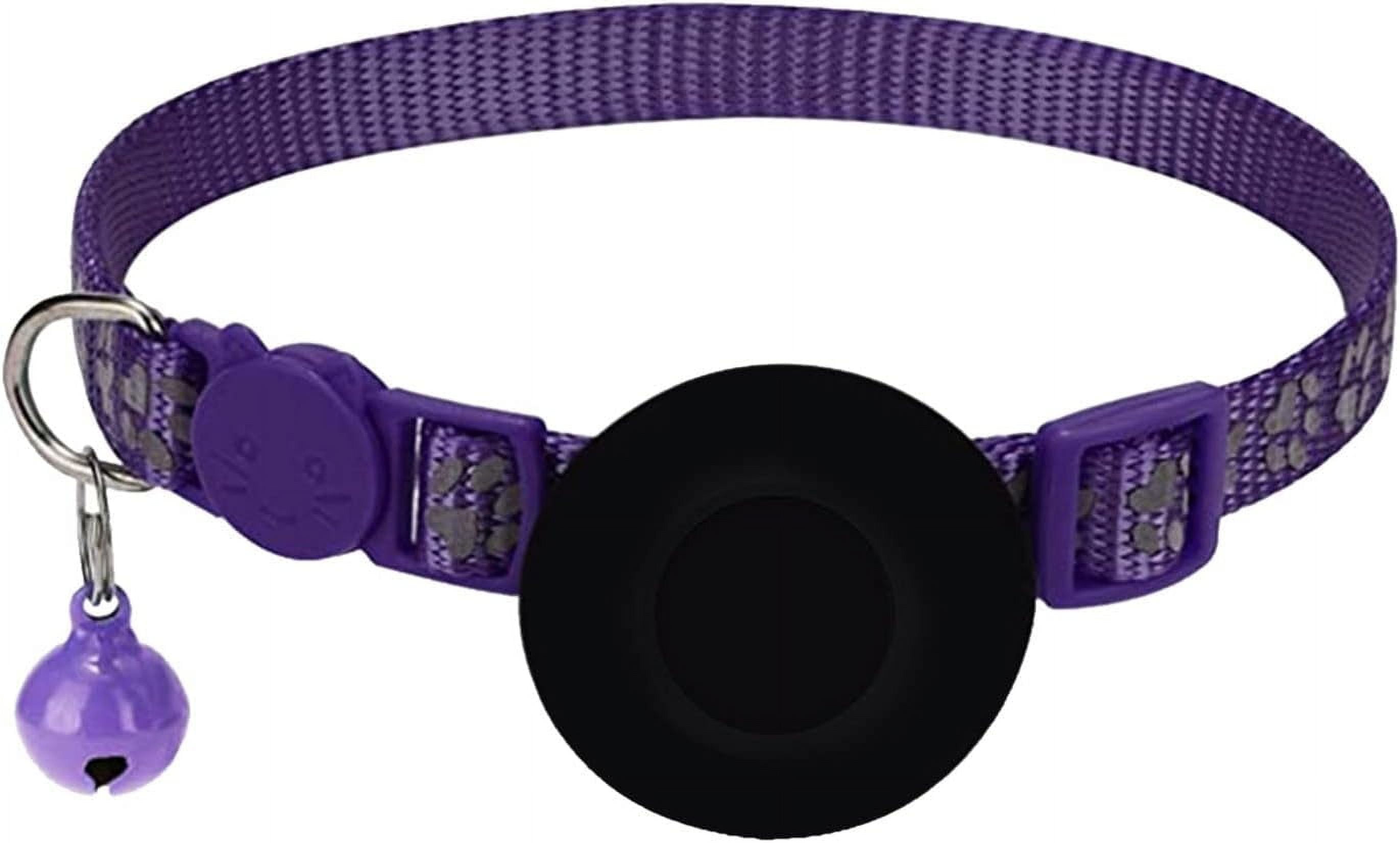 Cat Foot Printing Airtag Cat Collar with Breakaway Bell Airtag Cat ...