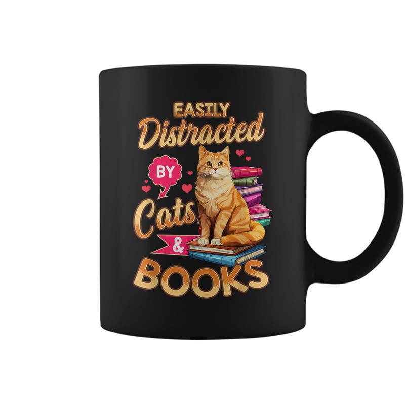 Cat For Book Lover Cats And Books Coffee Mugs - Walmart.com