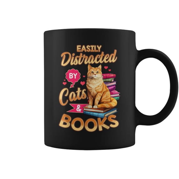 Cat For Book Lover Cats And Books Coffee Mugs - Walmart.com